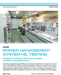 Control system network testing and verification
